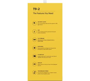 W-King T9-2: 1,4 sehr gut | Großer Bluetooth-Lautsprecher für kleine Partys