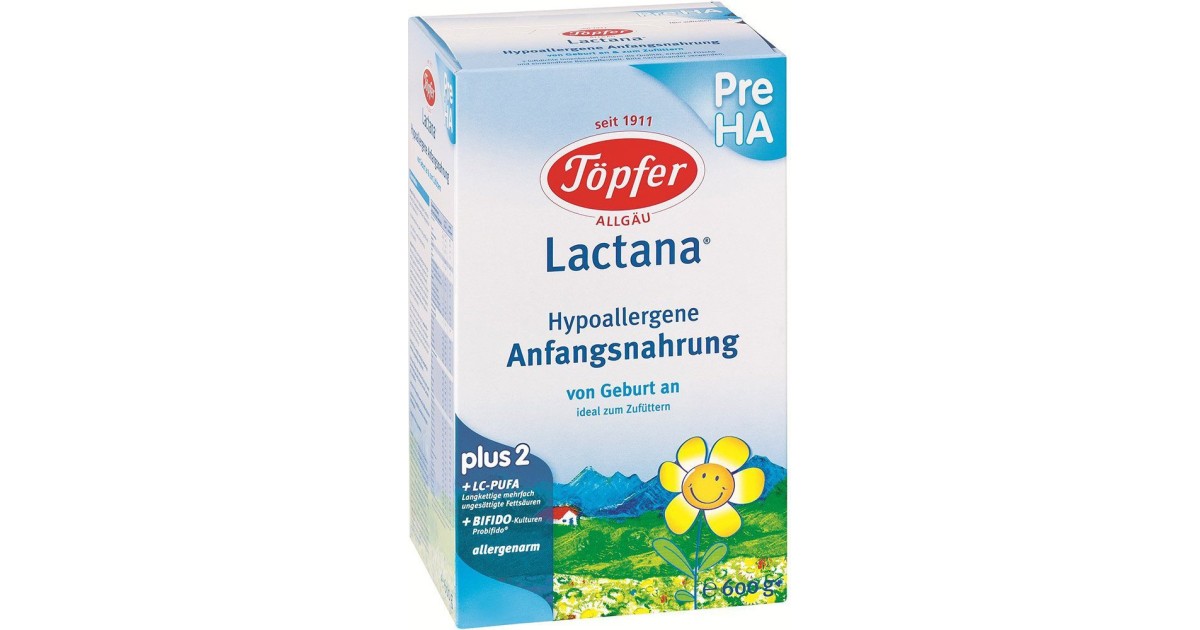 Töpfer Lactana Anfangsnahrung HA Pre im Test: 3,0
