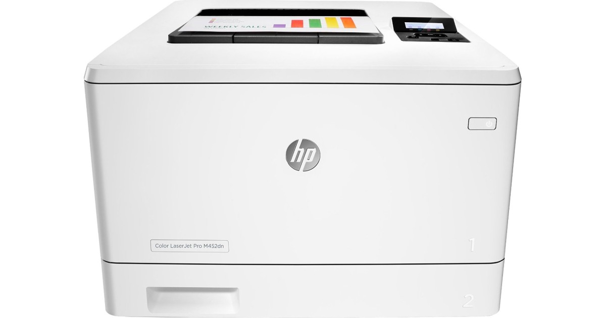 HP Color LaserJet Pro M452dn im Test: 1,7 gut | Bürotauglicher Text ...