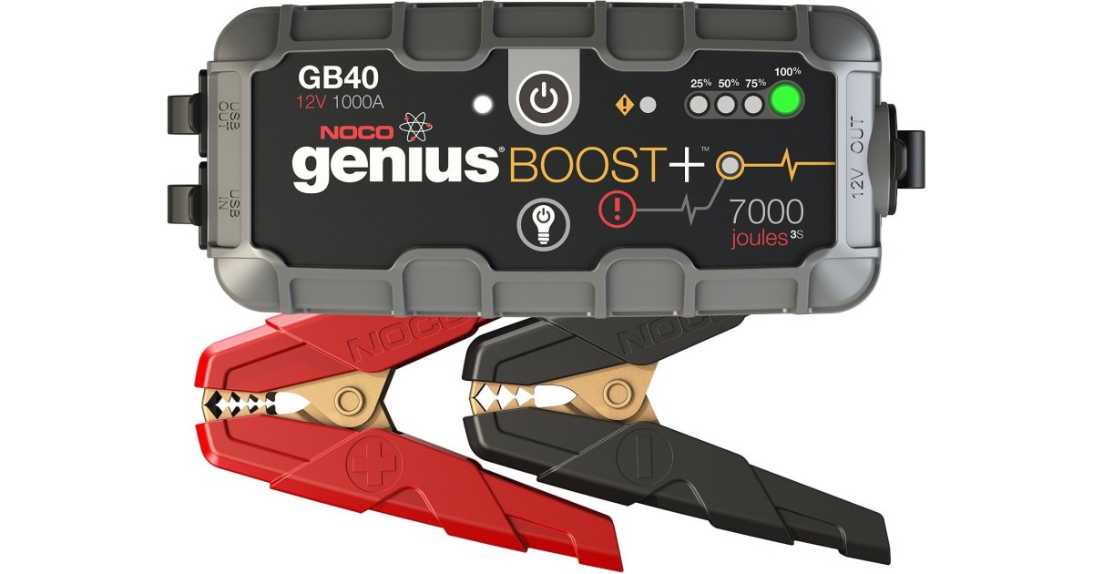 Noco GB40 Genius Boost Plus 1000A UltraSafe Lithium Jump Starter: 1,5 ...