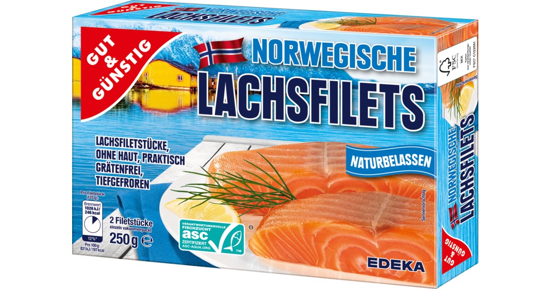 Edeka / Gut & Günstig Norwegische Lachsfilets im Test