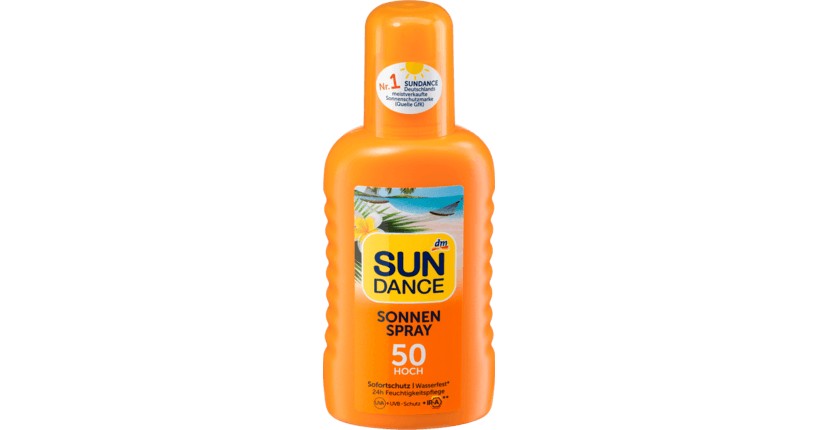 dm / Sun Dance Sonnenspray LSF 50 im Test: 1,7 gut | Zuverlässiger ...