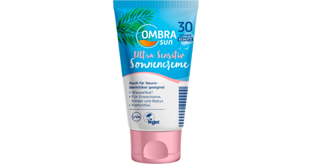 Aldi Nord / Ombra Sun Ultra Sensitiv Sonnencreme LSF 30 im Test: 1,4 ...