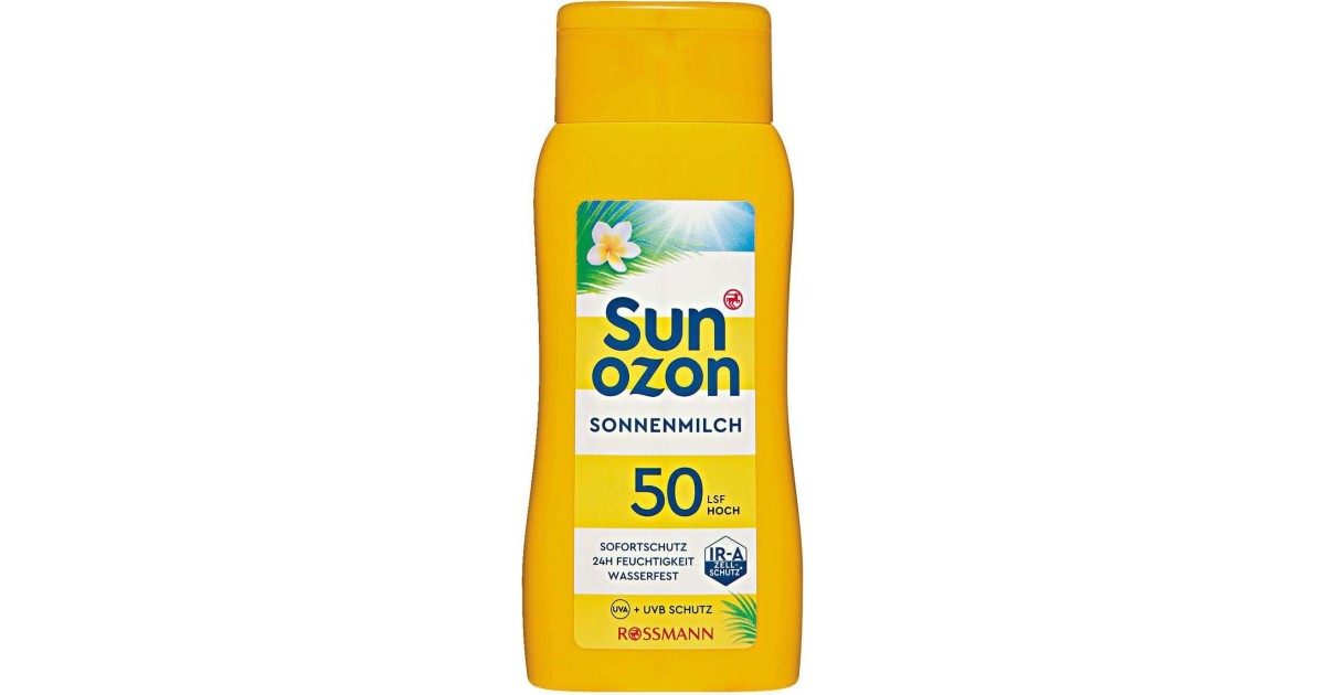 Rossmann / Sun Ozon Sonnenmilch LSF 50 im Test: 1,4 sehr gut ...