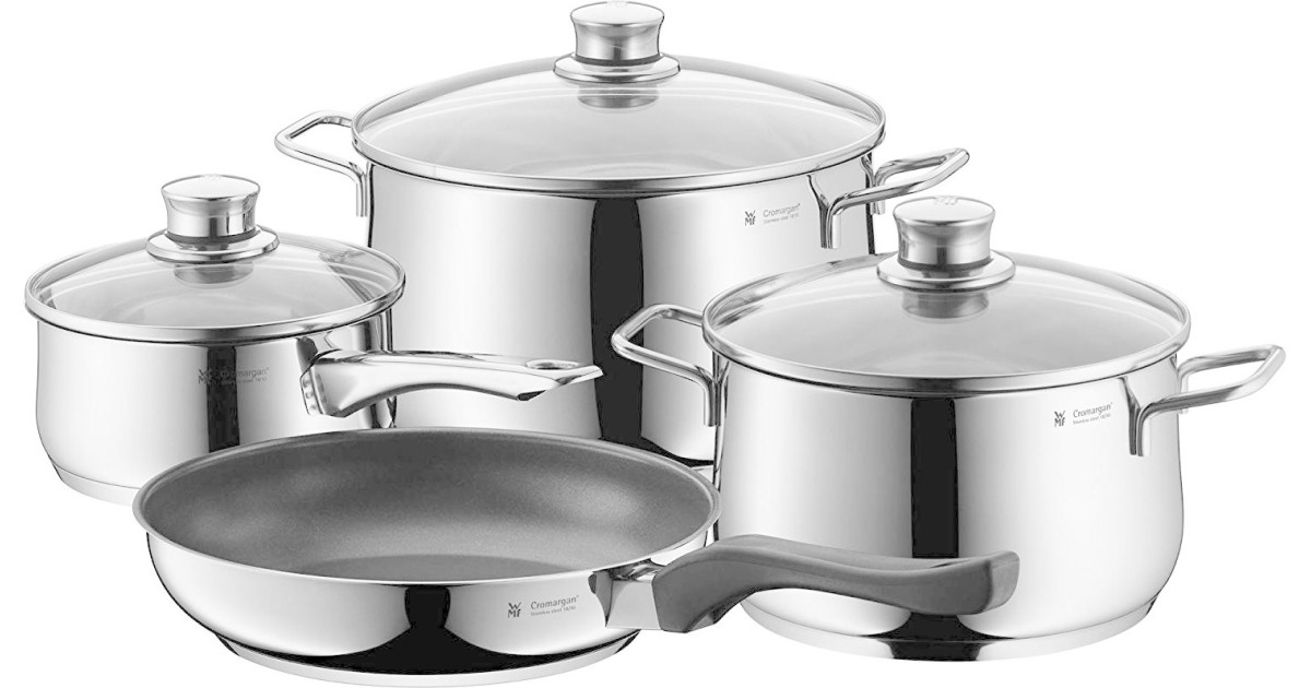 WMF Diadem Plus Topfset (4-teilig, mit Pfanne): 1,5 sehr gut | Unsere ...