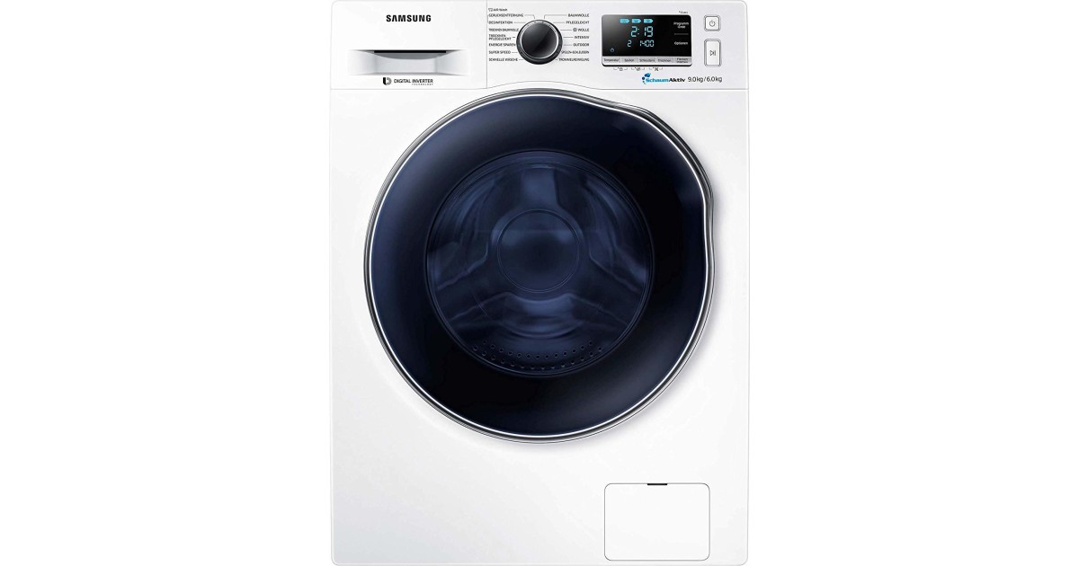 Samsung WD91J6A00AW/EG, WD 6000 | Hohe Kapazität, hoher Verbrauch