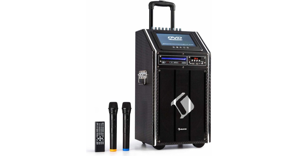 Auna DisGo Box 100 DVD: 2,4 gut | Für Karaoke alles inklusive