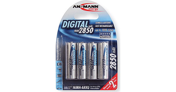 Ansmann Mignon-AA 2850 mAh Digital im Test: 2,1 gut