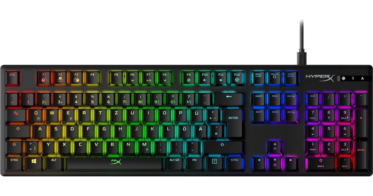 HyperX Alloy Origins im Test: 1,6 gut | Grundlegende RGB-Tastatur mit ...