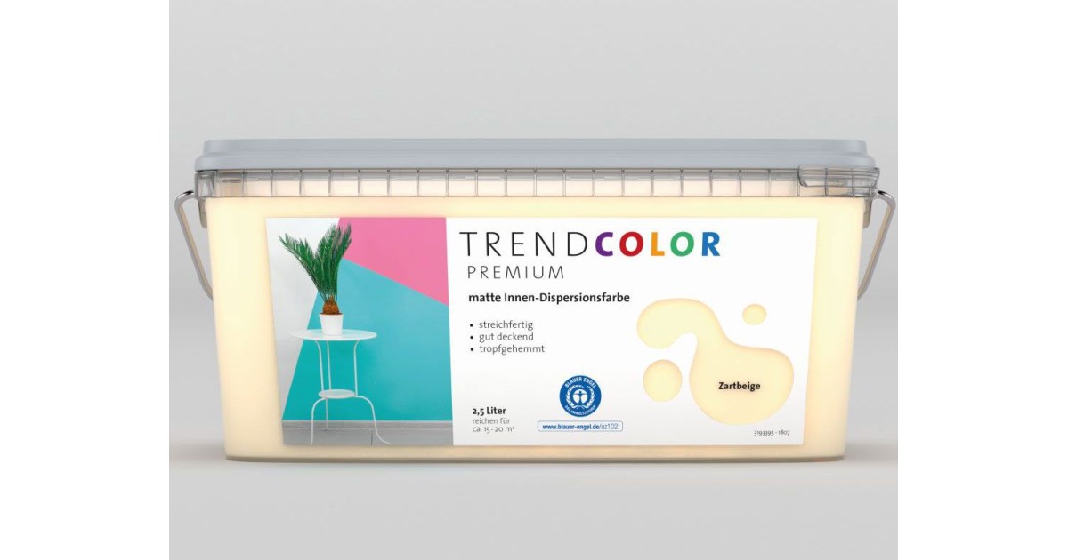 tedox Trendcolor im Test: 1,3 sehr gut | Trendige Töne für die Wände