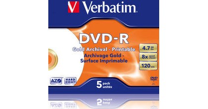 Verbatim Archival Grade DVD-R (4,7 GB) im Test: 1,2 sehr gut
