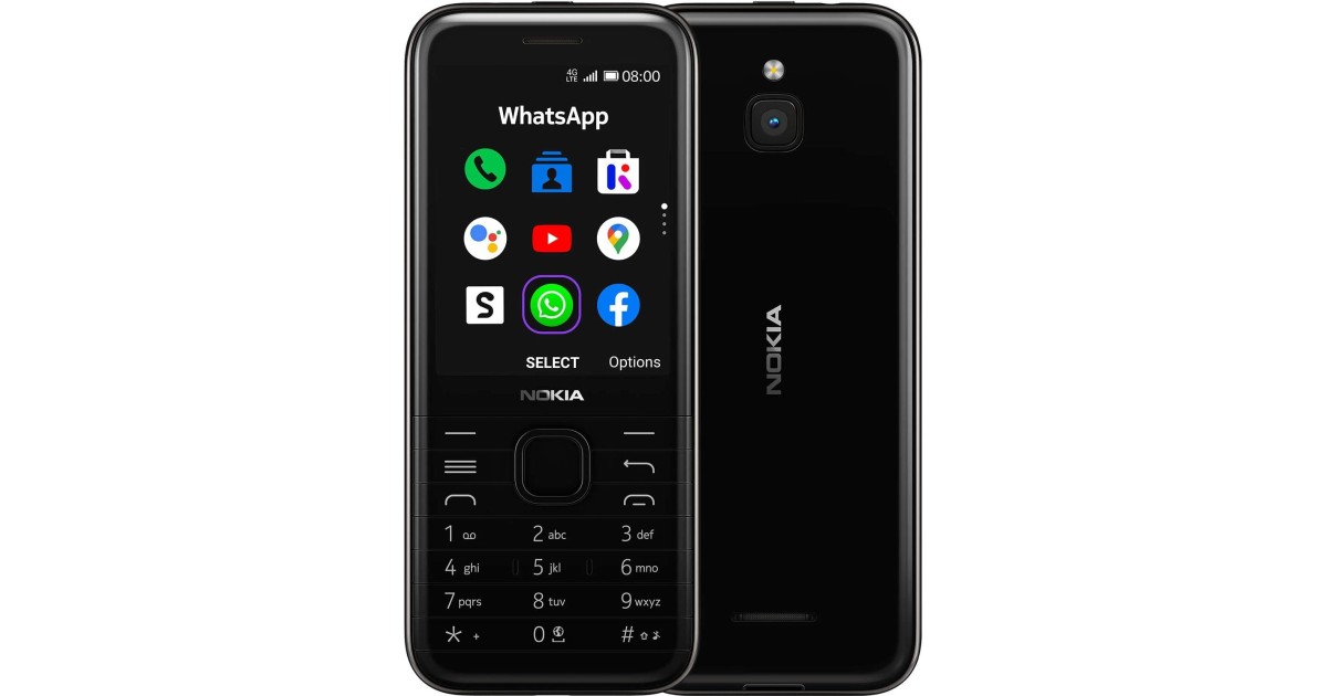 Nokia 8000 4G | Nokia bringt das altbackene Einfachhandy in die Moderne