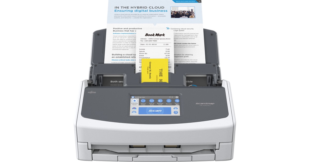 Fujitsu ScanSnap iX1600 im Test: 1,2 sehr gut