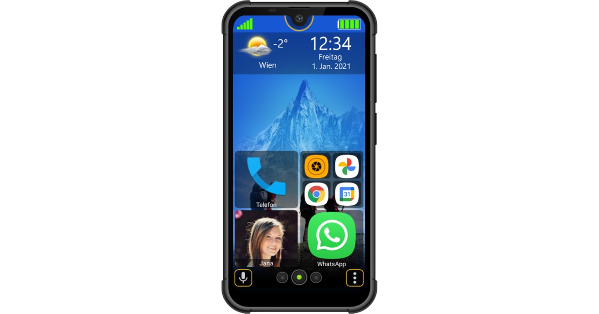 Bea-fon MX1 | Robustes Einsteiger-Smartphone mit praktischen ...