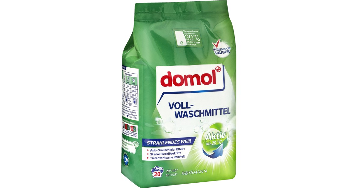 Rossmann / Domol Vollwaschmittel im Test: 2,0 gut