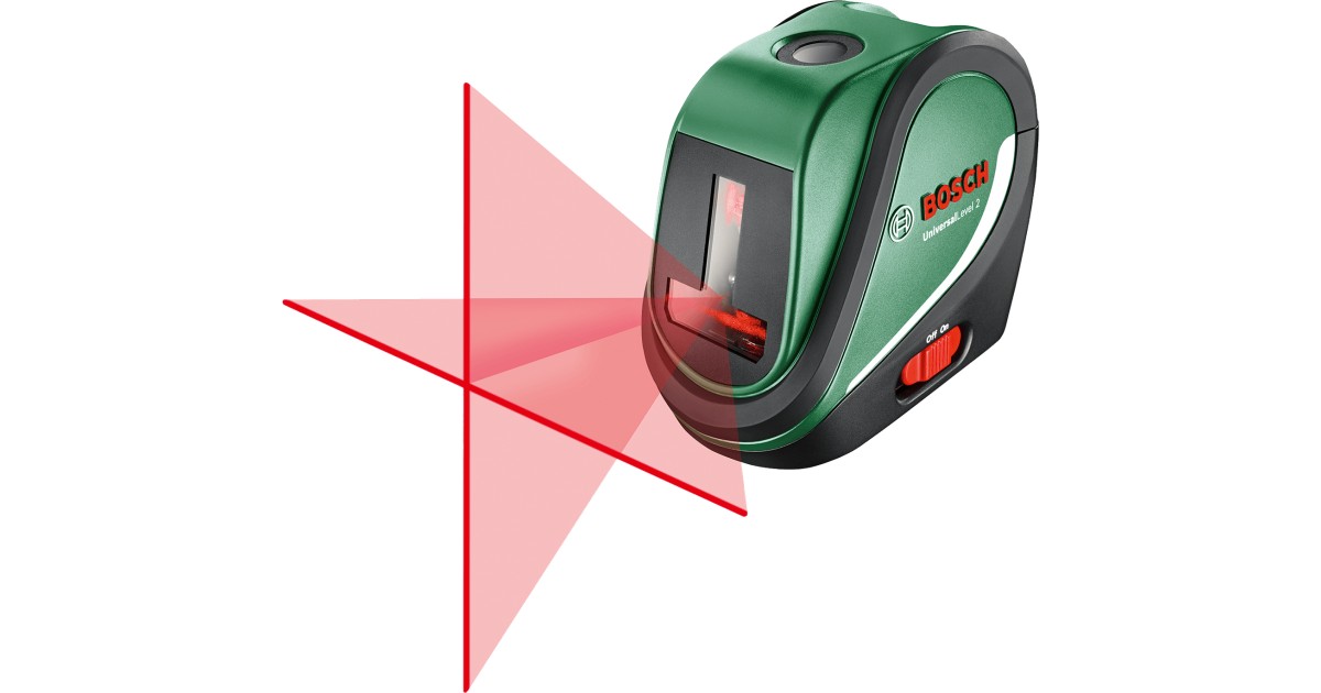 Bosch UniversalLevel 2: 1,6 gut | Kreuzlinien-Laser für zu Hause