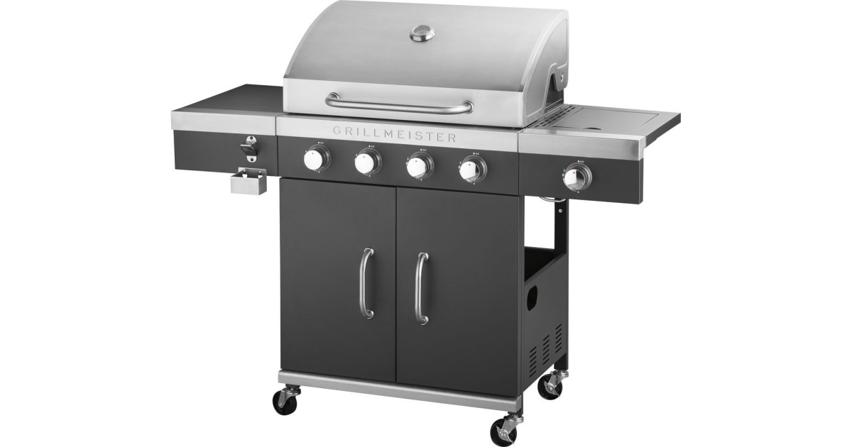 Wunderbar Grillmeister Gasgrill 3plus1 Brenner 14 4 Kw Bilder