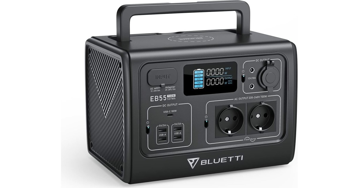 Bluetti EB55 im Test: 2,3 gut | Lädt schnell und bietet mehrere ...