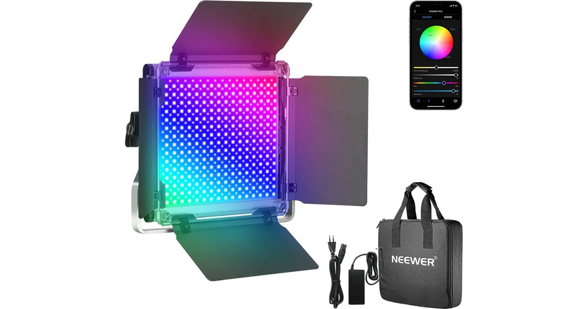Neewer 660 Pro im Test: 1,5 sehr gut | App-gesteuertes LED-Panel