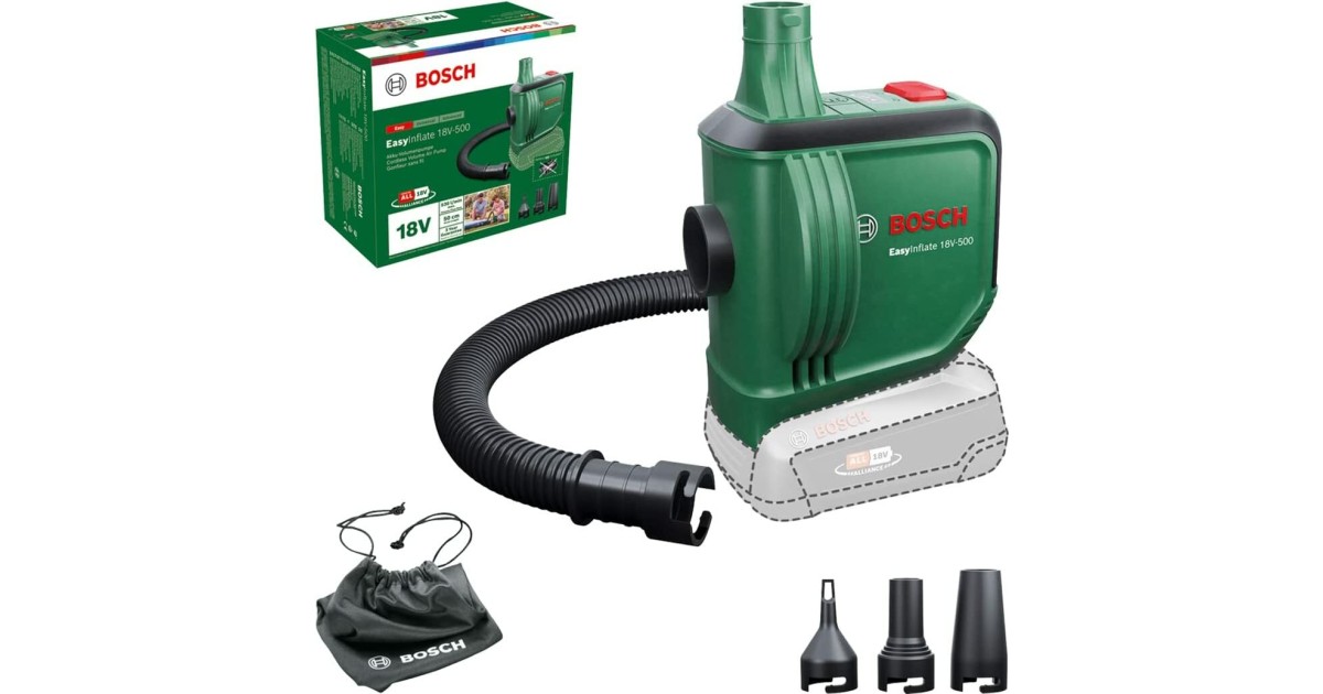 Bosch EasyInflate 18V-500 im Test: 1,3 sehr gut | Kleiner Akku ...