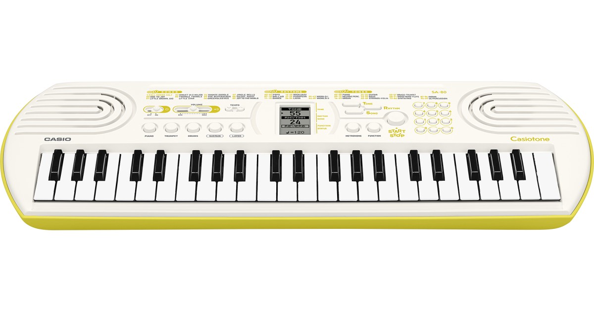 Casio SA-80 im Test: 1,6 gut | Keyboard mit guter Tastatur für die Kleinen