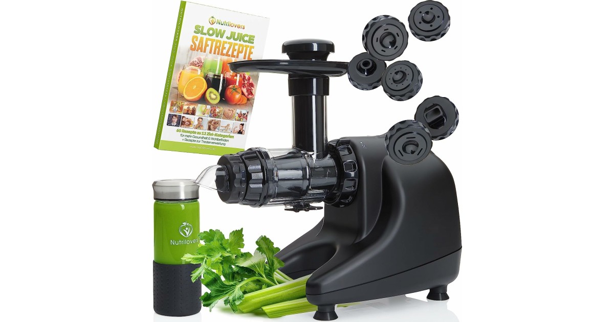 Nutrilovers Multi-Press: 1,5 sehr gut | Horizontaler Slow Juicer mit ...