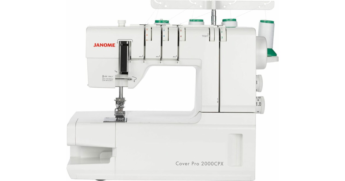 Janome CoverPro 2000CPX: 1,6 gut | Vielseitige Coverlock-Maschine für ...
