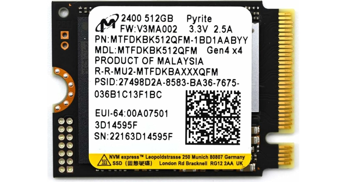 Micron 2400 im Test: 1,2 sehr gut | Kompakt-SSD für Notebooks und ...