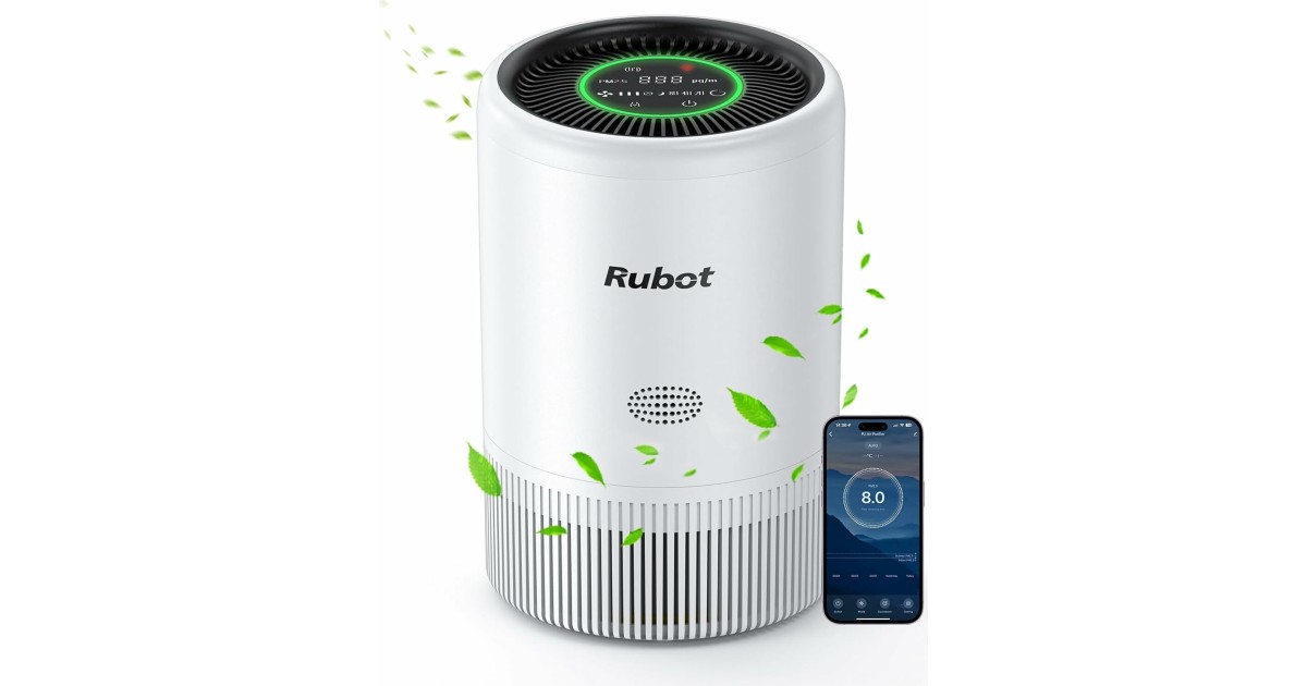 Rubot PJ-08: 1,7 gut | WLAN-fähiger Luftreiniger mit Automodus