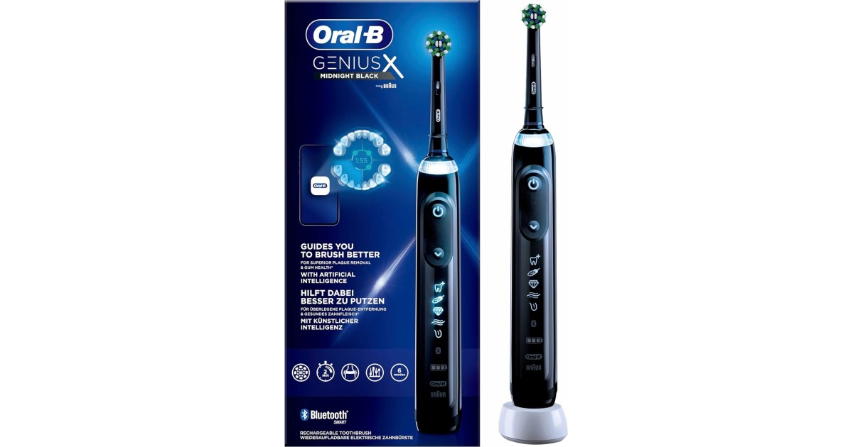 Oral-B Genius X: 1,8 gut | Smart mit Lerneffekt und visueller ...
