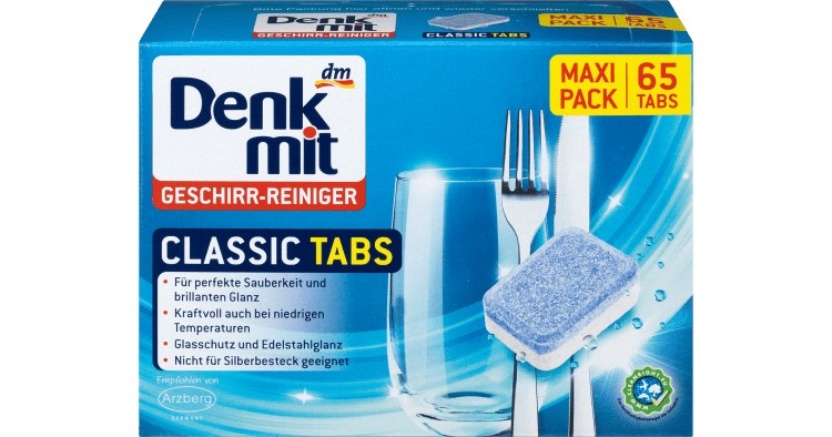 dm / Denk mit Spülmaschinen-Tabs Classic im Test: 2,5 gut