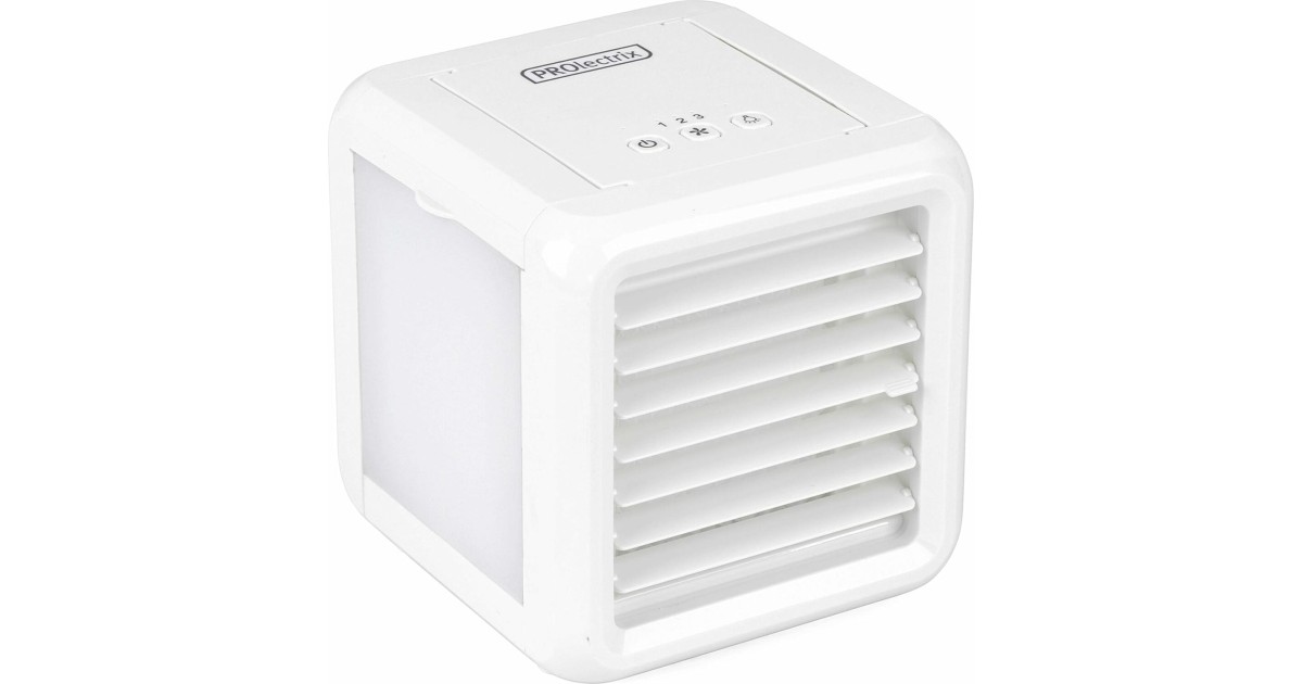 Prolectrix Ice Cube+: 2,3 gut | Tischkühler mit LED-Charme