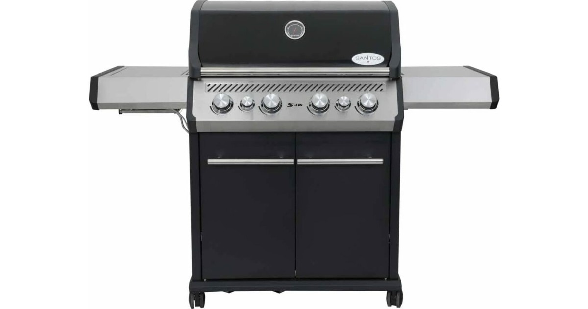 Santos Grills S-418 (mit Edelstahlrost) | Leistungsstark mit Heck- und ...