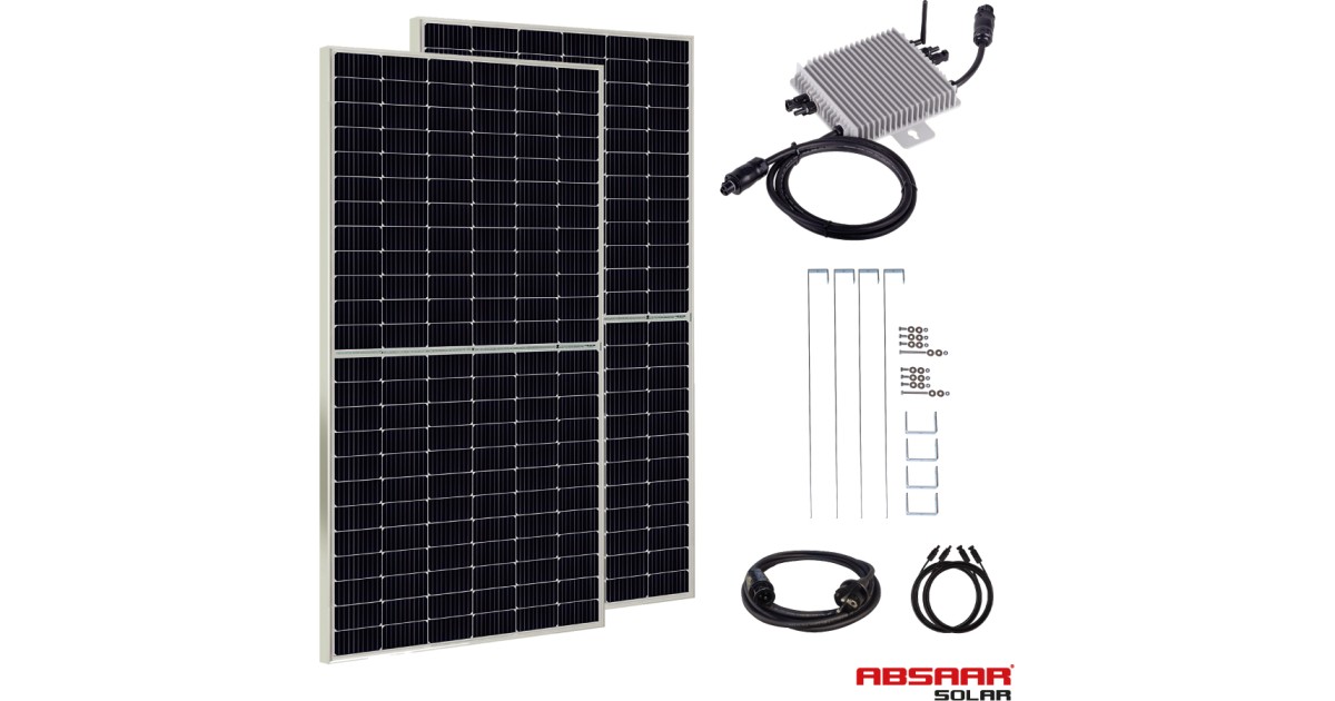 Absaar Solar Balkonkraftwerk 600 W / 800 W Premium im Test: 2,6 | Freie ...
