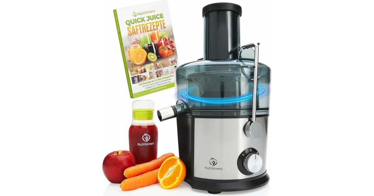 Nutrilovers Quick-Juicer: 1,6 gut