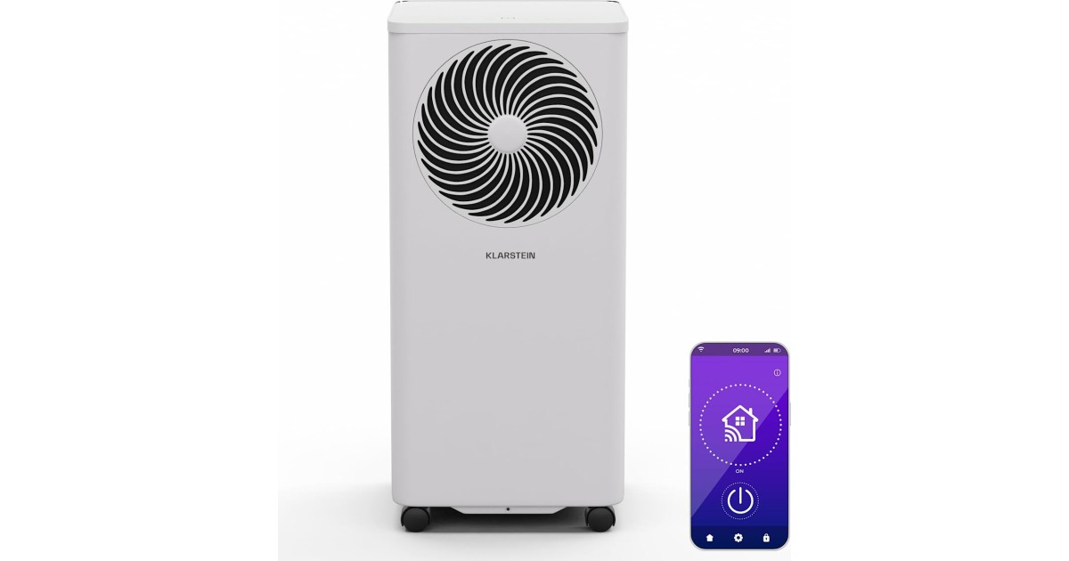 Klarstein Aero Ring 9K | Mobiler Monoblock für kleinere Räume