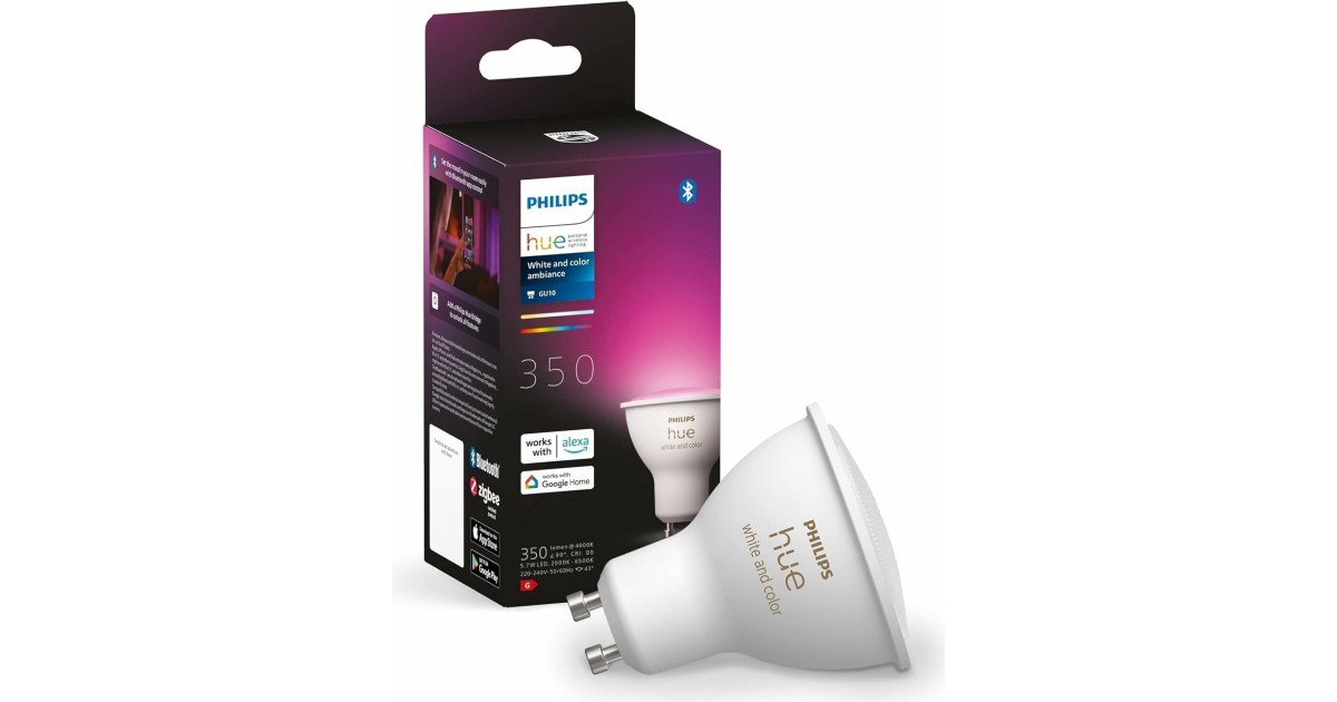 Philips Hue White and Color Ambiance GU10 LED Spots: 1,3 sehr gut