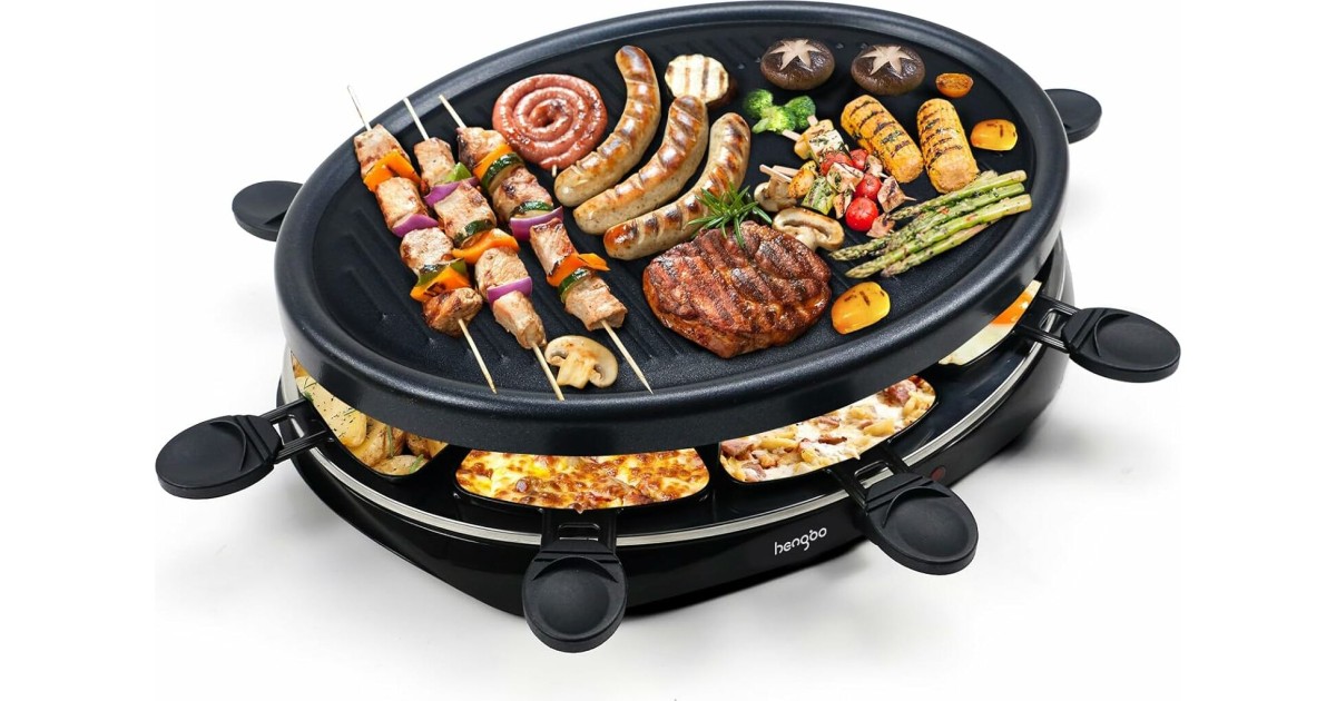 HengBO Raclette 8 Personen: 1,5 sehr gut | Unsere Analyse zum Raclette ...