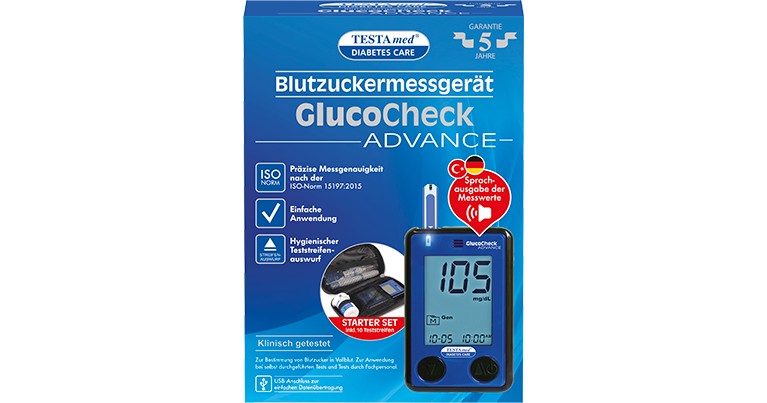 Testamed Glucocheck Advance im Test: 2,6 | Praktische Extras ...