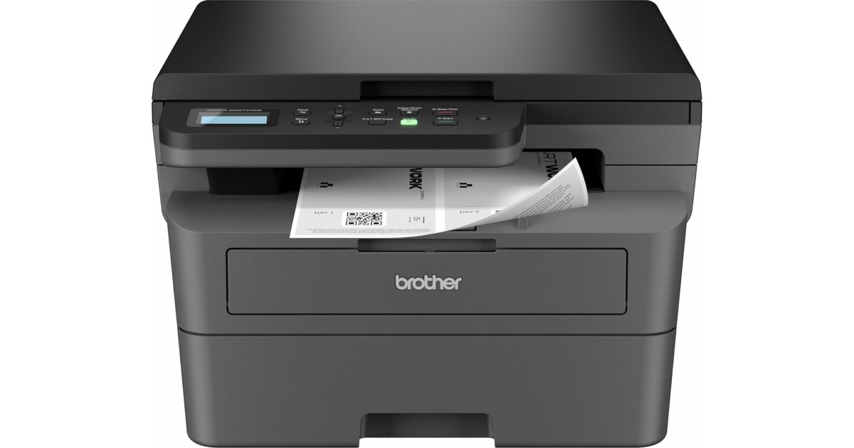 Schwarz Weiss Drucker Test