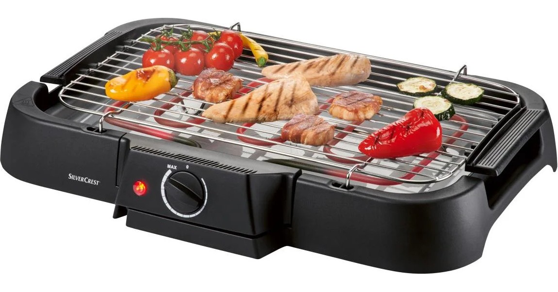 Lidl / Silvercrest Elektro-Tisch-und-Stand-Grill mit stufenloser ...