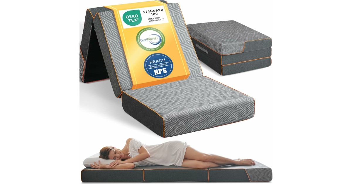 Coolux Sleep Faltmatratze (10 cm) | Komfortable Schlaflösung für ...