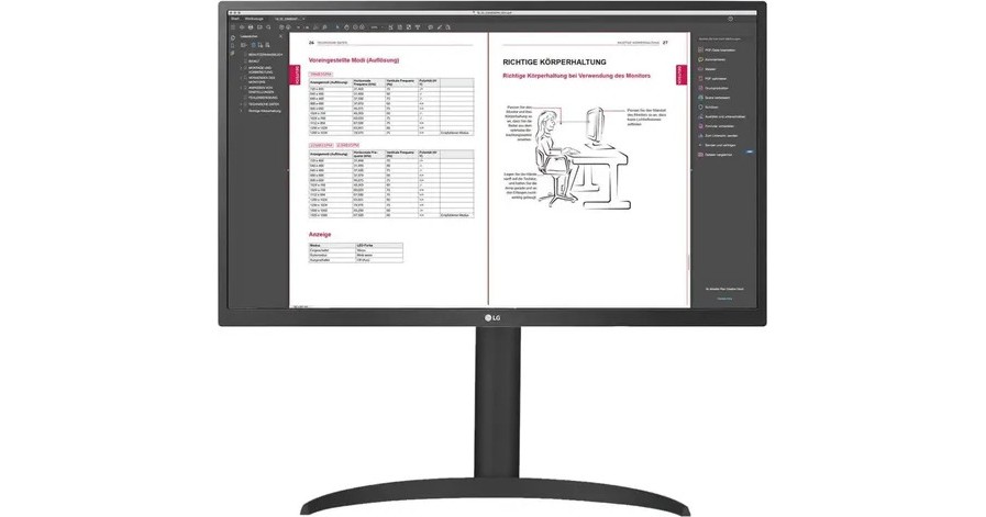 LG 27BP55U-B | Vielseitiger 27-Zoll-4K-Monitor für Büro und Multimedia