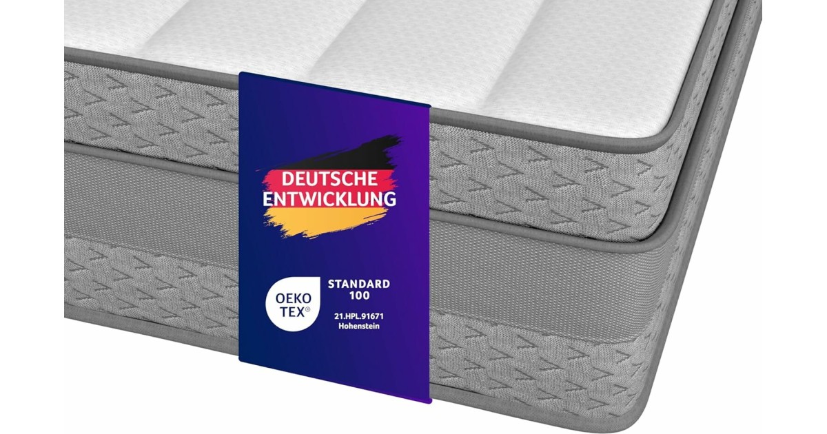 Traumnacht SleepGuard Test 7-Zonen-Tonnentaschenfederkern-Matratze ...