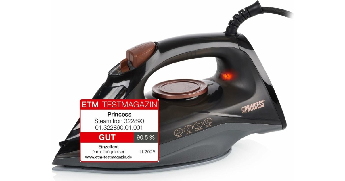 Princess Steam Iron 322890 im Test: 1,6 gut