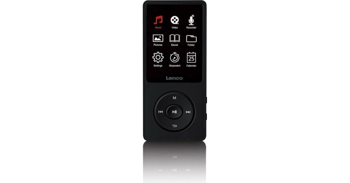 Lenco Xemio 669 8GB | Vielseitiger MP3/MP4-Player für unterwegs