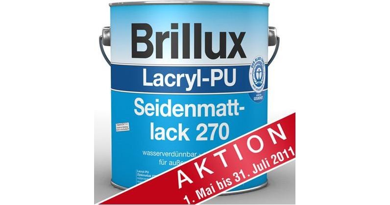 Brillux Lacryl Seidenmattlack 270 im Test: 2,2 gut