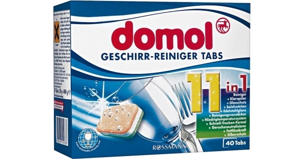 Rossmann / Domol 11in1 Geschirr-Reiniger Tabs im Test: 2,5 gut