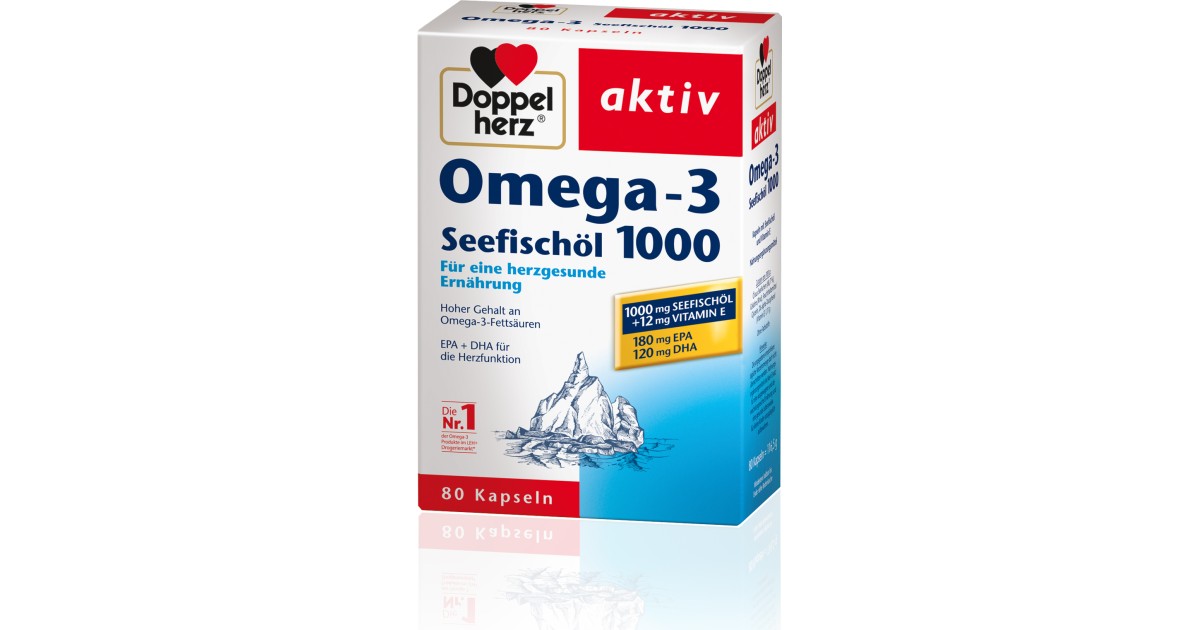 Doppelherz Aktiv Omega-3 Seefischöl 1000, Kapseln im Test: 2,7