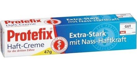 Protefix Haft-Creme Extra-Stark mit Nass-Haftkraft im Test: 2,3 gut